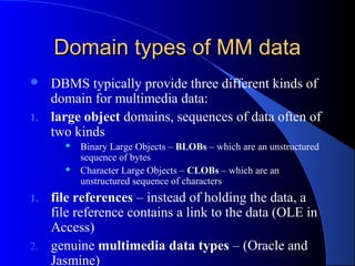 Lecture 3 multimedia databases | PPT