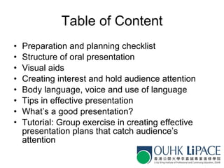 Lecture 3 oral presentation | PPT