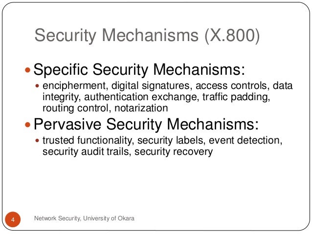 OSI Security Architecture