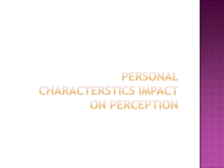 Lecture 3 perceptual process | PPTX