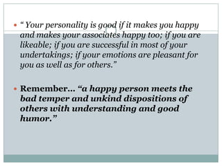 Personality (Business Psychology) | PPTX