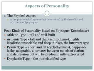 Personality (Business Psychology) | PPTX