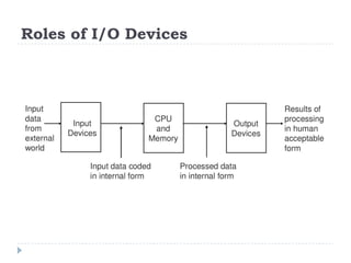 Lecture 3 - Processors, Memory and I/O devices | PPT