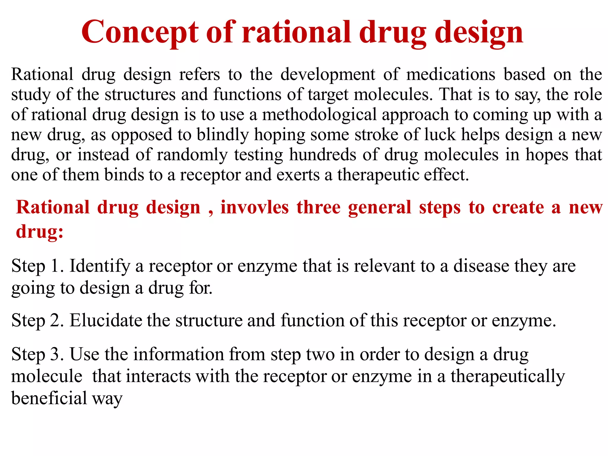 Lecture 3 rational drug design | PPT