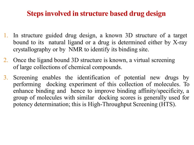 Lecture 3 rational drug design | PPT