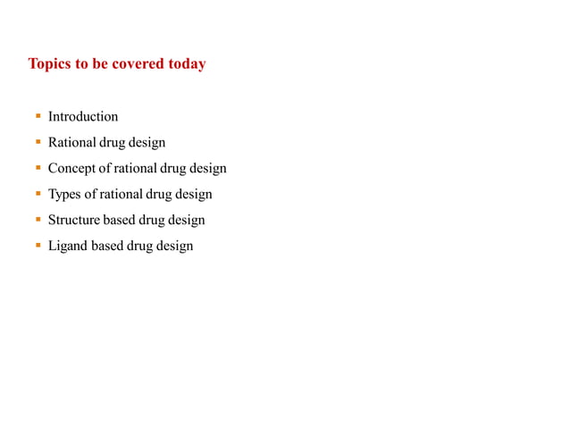 Lecture 3 rational drug design | PPT