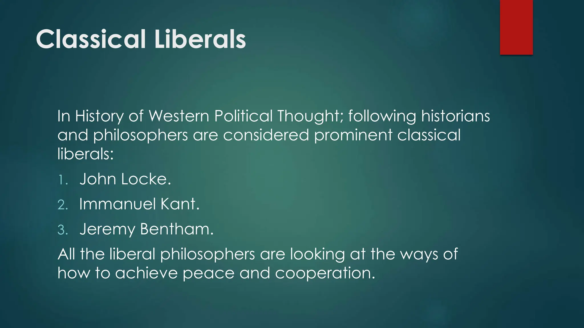 Lecture 3 - The concept of Realism Vs Liberalism.How different theorist ...