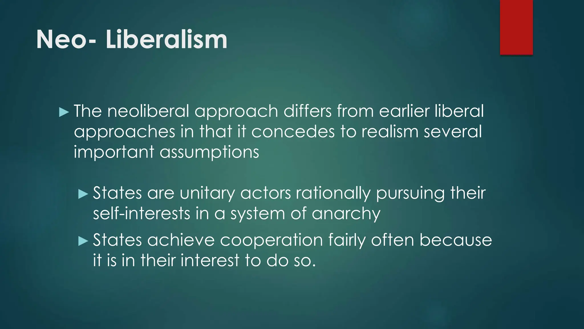 Lecture 3 - The concept of Realism Vs Liberalism.How different theorist ...