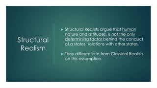 Lecture 3 - The concept of Realism Vs Liberalism.How different theorist ...
