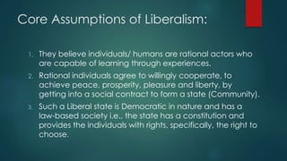 Lecture 3 - The concept of Realism Vs Liberalism.How different theorist ...