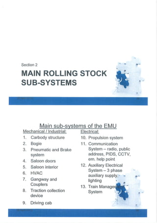 Lecture 3 rolling stock-an introduction-130426 | PDF