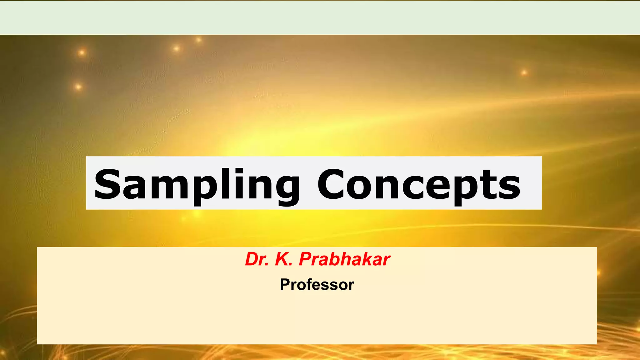 Sampling Concepts | PPT