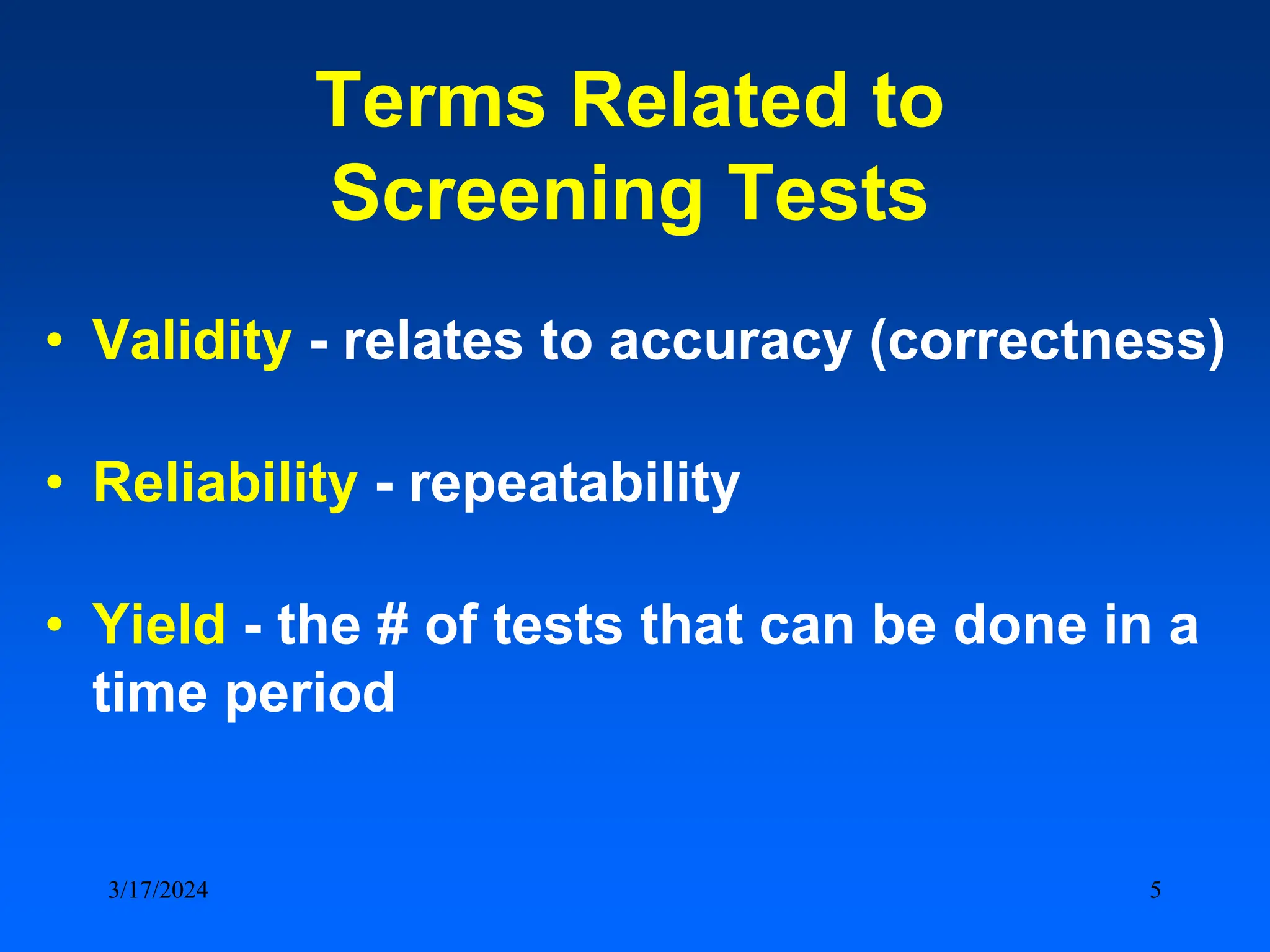 Lecture 3 -Screening tests.ppt presentation | PPT