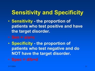 Lecture 3 -Screening tests.ppt presentation | PPT
