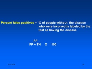 Lecture 3 -Screening tests.ppt presentation | PPT