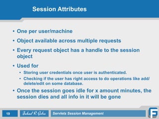 Lecture 3: Servlets - Session Management | PDF