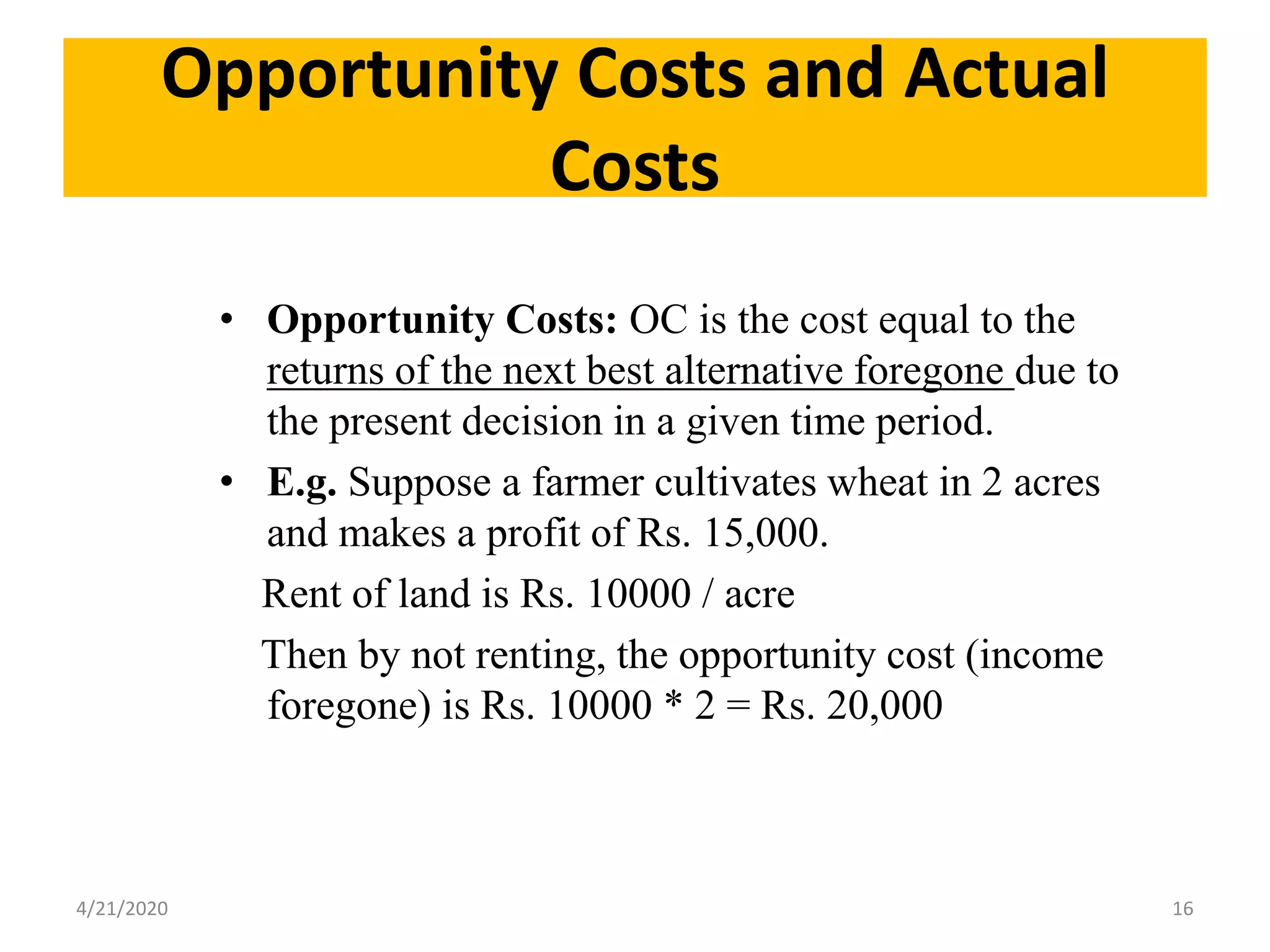 Lecture 3 Seven Cost Concepts | PPT