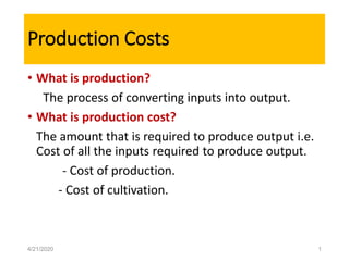 Lecture 3 Seven Cost Concepts | PPT
