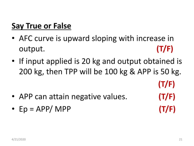 Lecture 3 Seven Cost Concepts | PPT