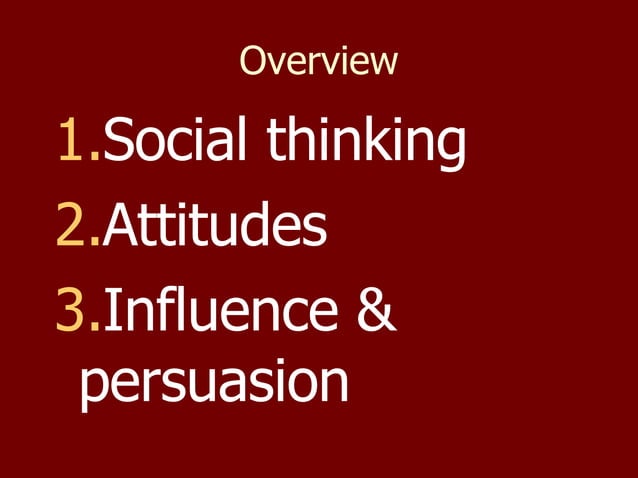 Social Thinking | ODP | Science