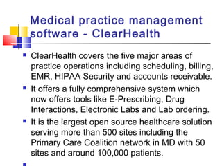 Lecture 3 softwares used in health care (2) | PPT