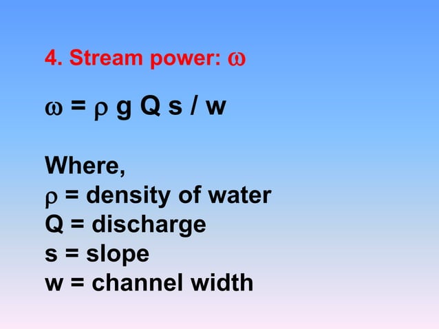 Lecture3 - Streams Sediments.ppt | Geography | Science