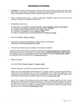 Lecture 3 study notes - contract law | PDF
