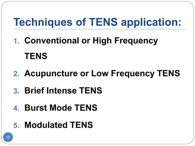 Transcutaneous electrical nerve stimulation (TENS) | PPTX