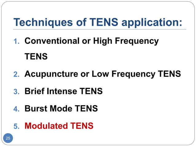 Transcutaneous electrical nerve stimulation (TENS) | PPTX