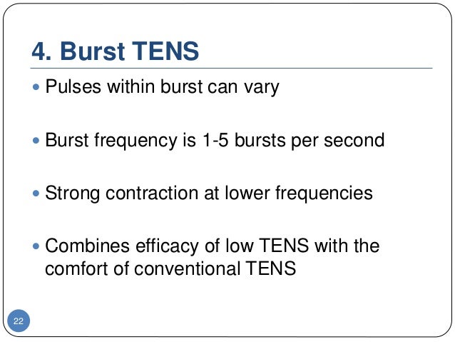 Transcutaneous electrical nerve stimulation (TENS)