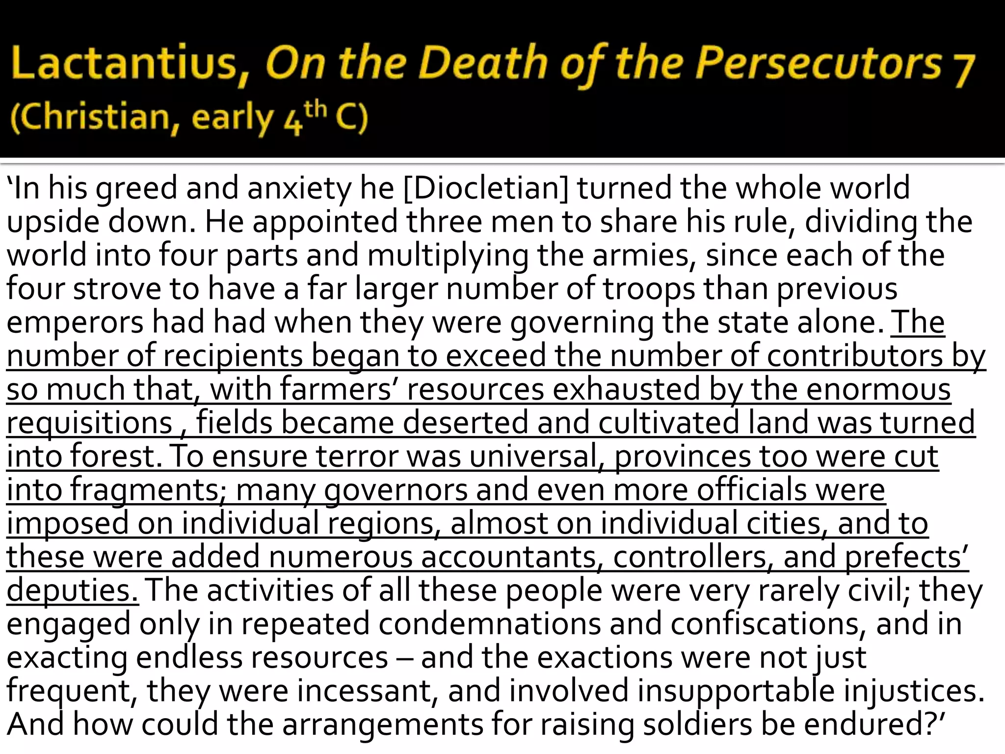 The Tetrarchy | PPTX