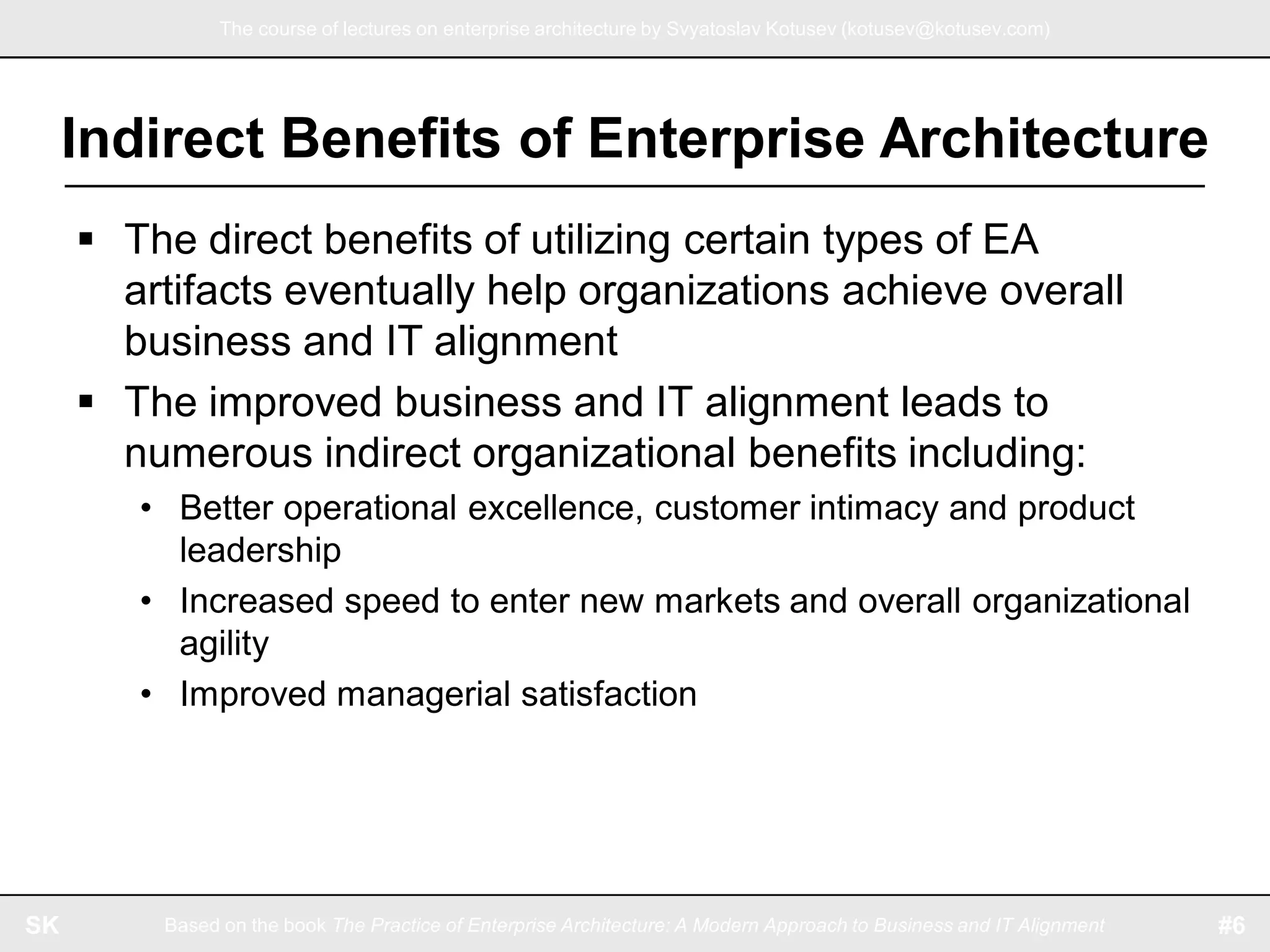 Lecture 3: The Role of Enterprise Architecture Practice | PDF