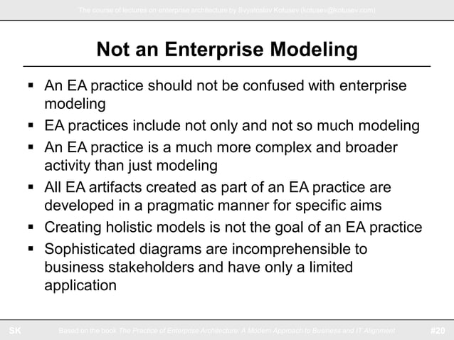 Lecture 3: The Role of Enterprise Architecture Practice | PDF