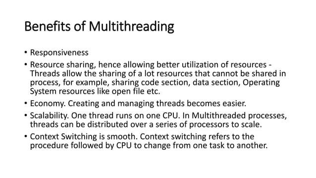 Lecture 3 threads | PPTX