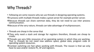Lecture 3 threads | PPT