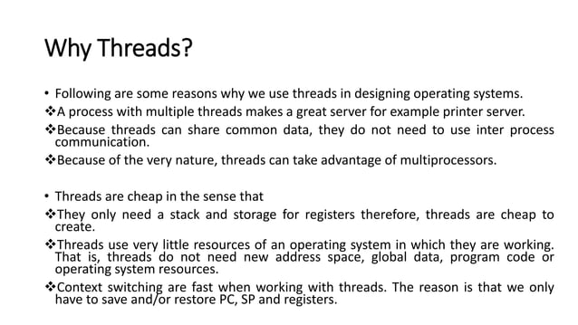Lecture 3 threads | PPT