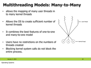 Lecture 3- Threads (1).pptx | Operating Systems | Computer Software and Applications