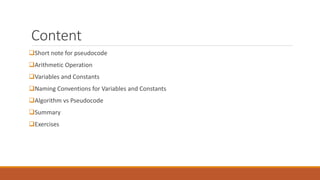 Lecture 3 understanding algorithm | PPTX
