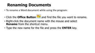 Lecture 3 use word processing for technical report | PPTX