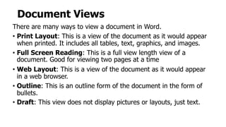 Lecture 3 use word processing for technical report | PPTX | Desktop ...
