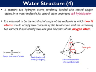 Lecture 3- Water 1.introduction to water. its structure | PDF
