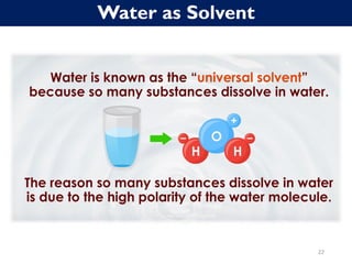 Lecture 3- Water 1.introduction to water. its structure | PDF