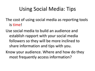 Lecture 3 writing news for social media | PPTX