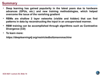 Presentation on Deep Learning lecture_30.pptx