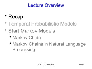 Prolecture31-2012bProbability and time markov chain.ppt