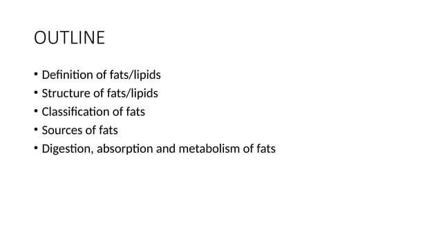 FATS AND LIPIDS.......................... | PPT