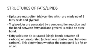 FATS AND LIPIDS.......................... | PPTX