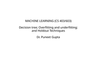 Lecture 3 for Machine learning in IITIJ | PPT
