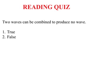 Understanding Wave Phenomena: Interference, Standing Waves, and ...