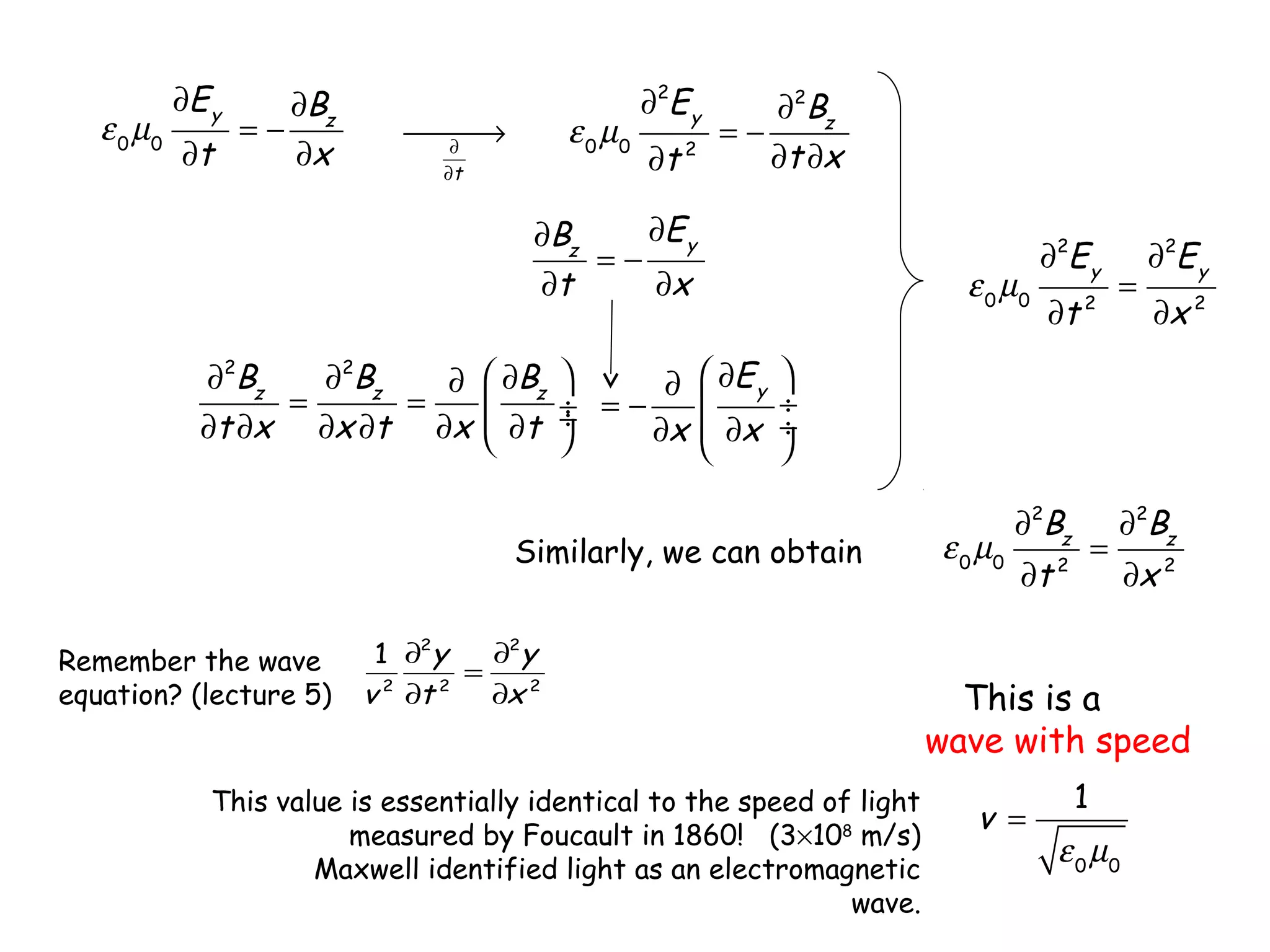 Lecture 31 maxwell's equations. em waves. | PPT